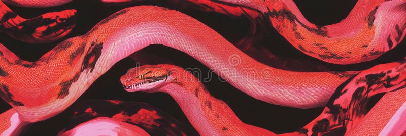 Bold Hand-drawn Snake Skin Pattern with Dynamic Diagonal Stripes for ...