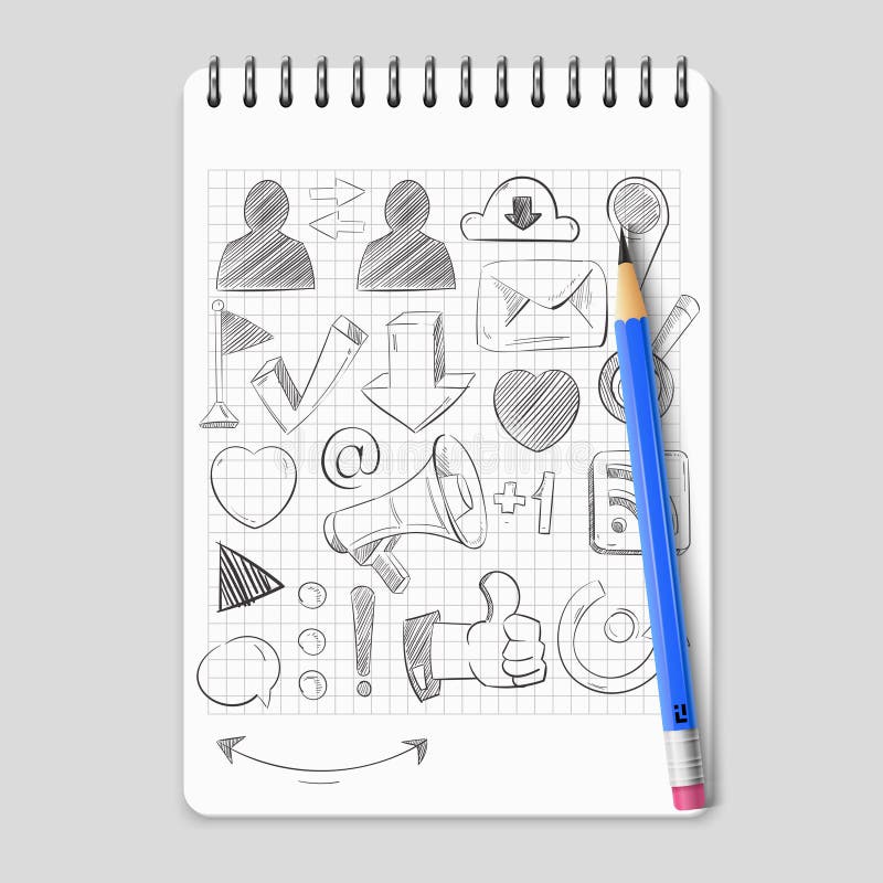Realistic Notebook Design. Diary Blank Office Document Stock Vector ... Realistic Notebook Design. Diary Blank Office Document Stock Vector ...