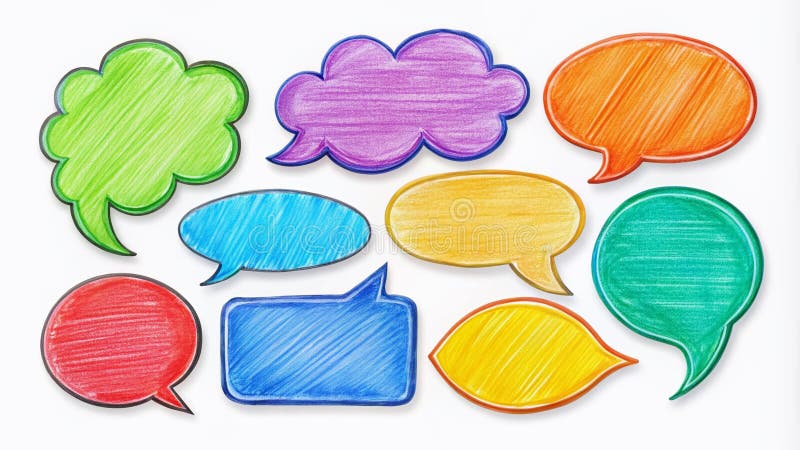 Hand-Drawn Speech Bubble Clipart for Creative Storytelling and Design ...