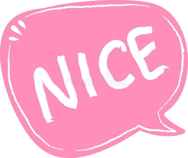 Hand Drawn Speech Bubble with Nice Lettering Stock Vector ...