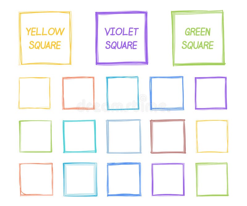 Handdrawn Squares Stock Illustrations – 664 Handdrawn Squares Stock ...