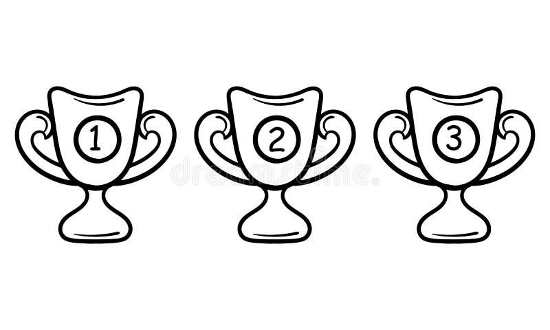 Rank Trophies Stock Illustrations – 192 Rank Trophies Stock ...