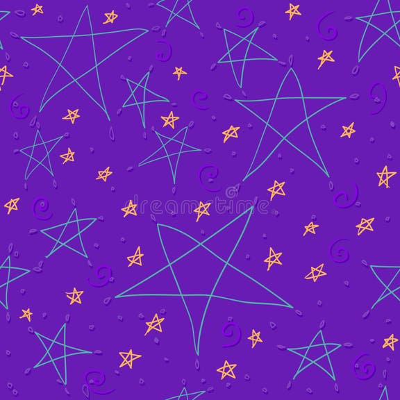 Hand drawn star background stock vector. Illustration of orange - 10125545