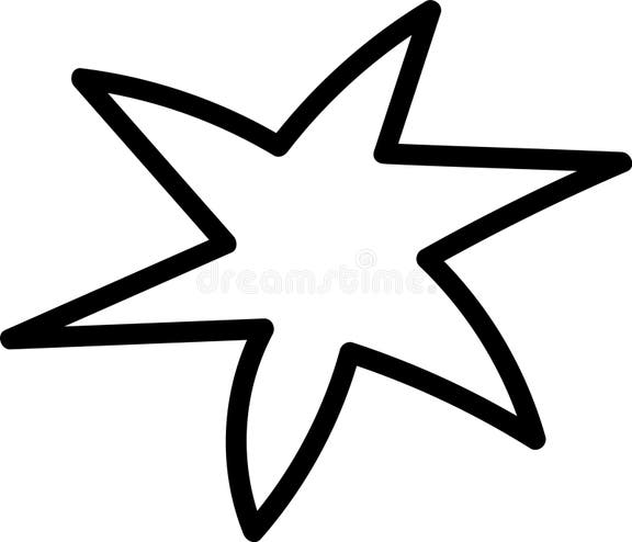 Hand Drawn Star stock vector. Illustration of design - 370068628