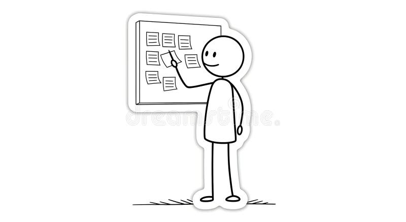 Stick Figure Project Management Stock Illustrations – 114 Stick Figure ...