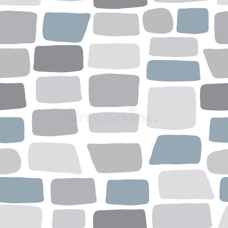 Hand Drawn Stone Wallpaper. Texture of a Brick Wall Stock Illustration ...