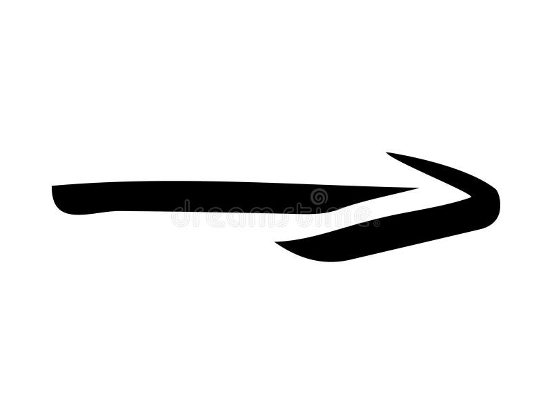 Hand Drawn Arrow Straight Movement Stock Illustrations – 194 Hand Drawn ...