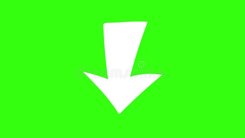 White Arrow Animation on Green Screen Stock Footage - Video of laptop ...