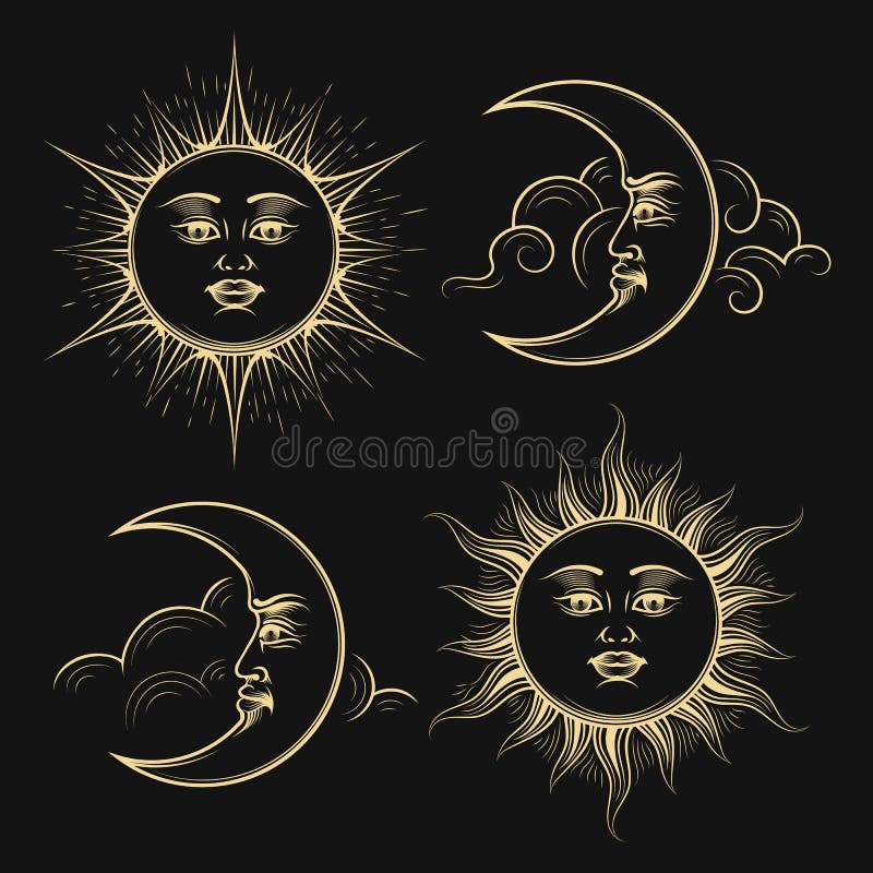 Hand Drawn Crescent Moon Stock Illustrations – 5,388 Hand Drawn ...