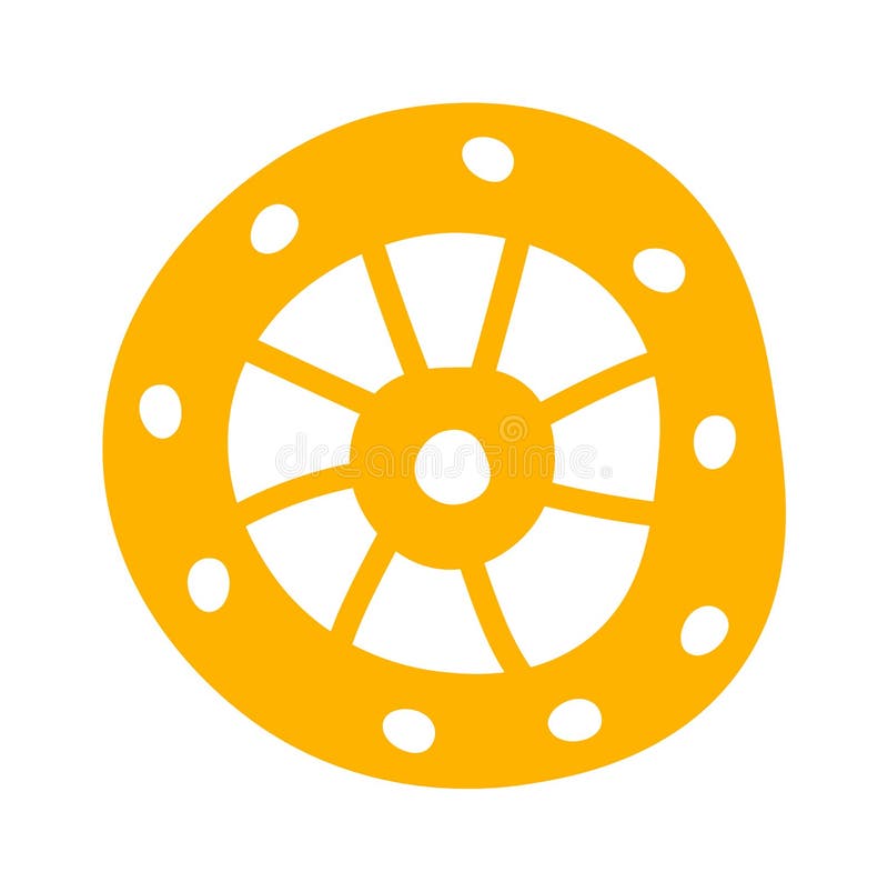 Sun Flat Icon Photosynthesis Sunny Weather Stock Vector - Illustration ...