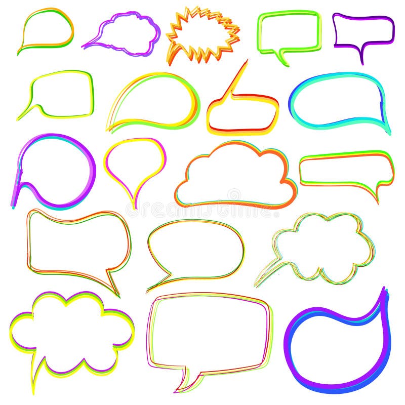 Colorful text frames stock vector. Illustration of board - 51761844