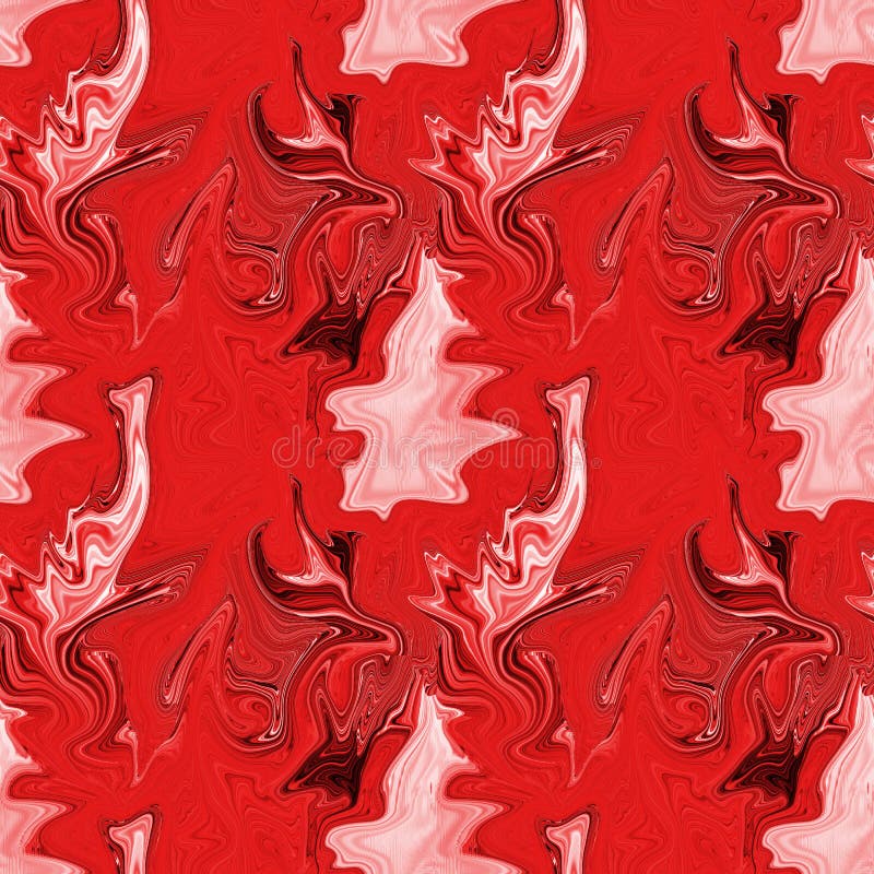 Hand Drawn Texture with Liquid Paint. Red Abd Pink Abstract Marble ...