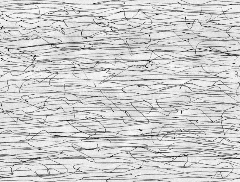 Hand Drawn Abstract Irregular Pen Texture on a Paper Stock Illustration ...