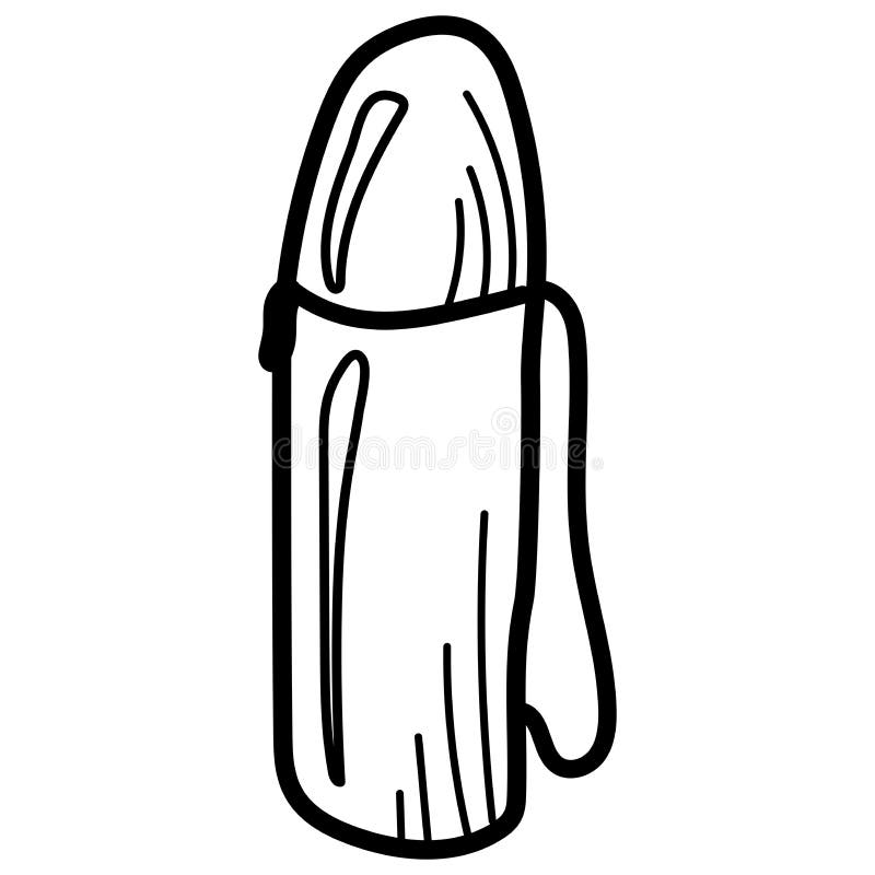 Hand-drawn Thermos. Isolated on White Background. Doodle Design Stock ...