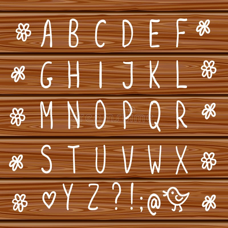 Hand drawn thin font stock vector. Illustration of print - 54309215