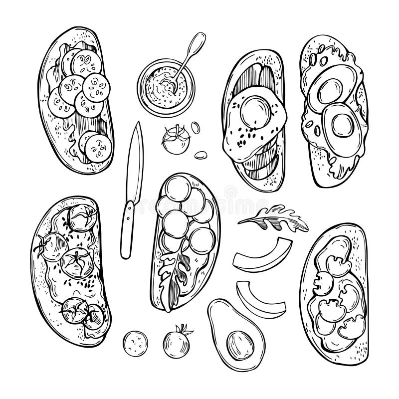 Healthy Lunch Sketch Stock Illustrations – 14,037 Healthy Lunch Sketch ...