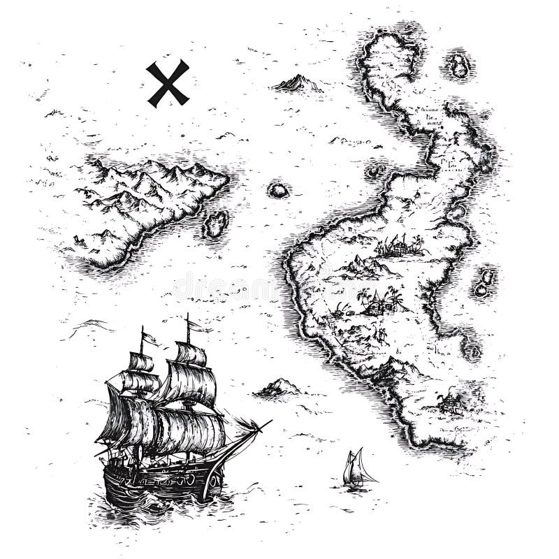 Drawn Treasure Map Stock Illustrations – 1,313 Drawn Treasure Map Stock ...