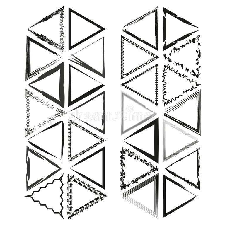 Triangle Borders Black Stock Illustrations – 1,668 Triangle Borders ...
