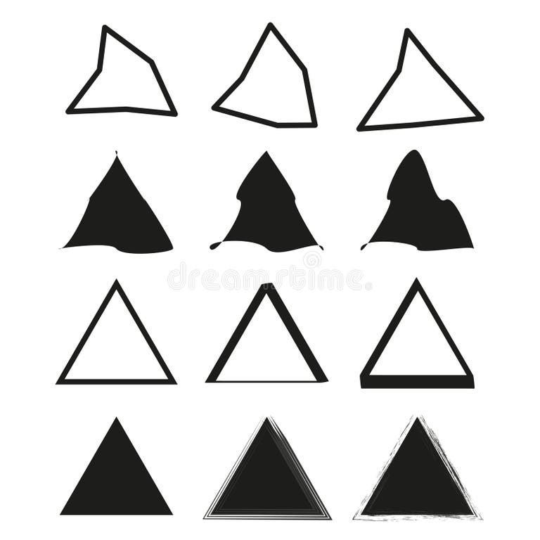 Triangles Drawing Stock Illustrations – 37,818 Triangles Drawing Stock ...