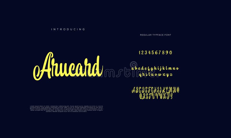 Hand Drawn Typeface Set Isolated on White. Brush Painted Characters ...
