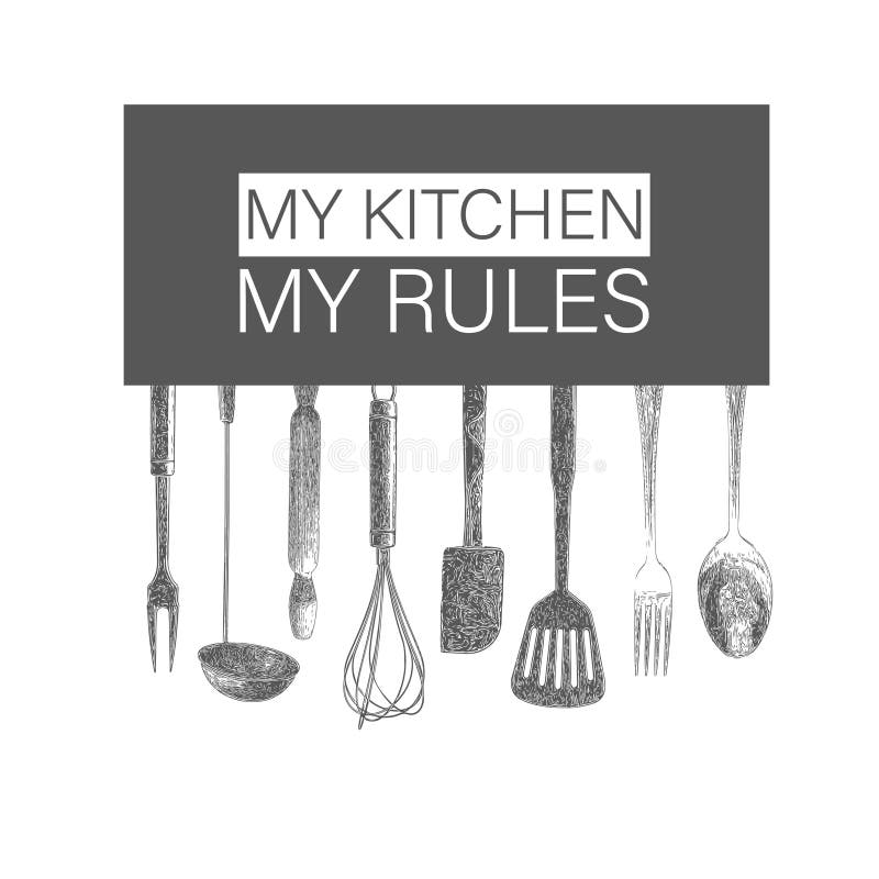 Kitchen Rules Poster Stock Illustrations – 238 Kitchen Rules Poster ...