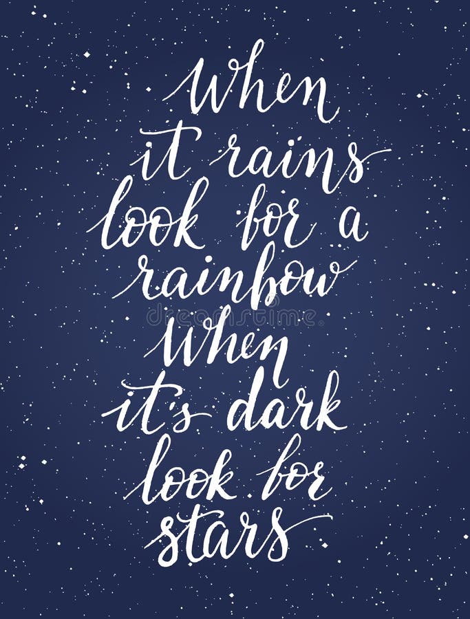 Hand Drawn Typography Quote. Stock Vector - Illustration of philosophy ...