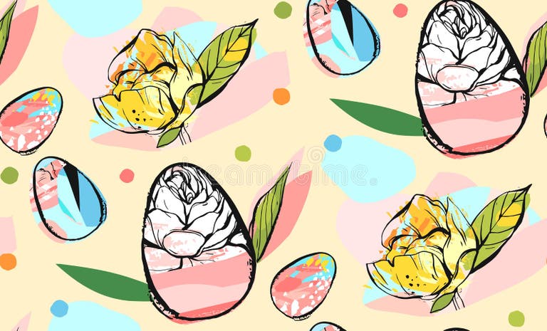 Easter Seamless Stock Illustrations – 101,415 Easter Seamless Stock ...