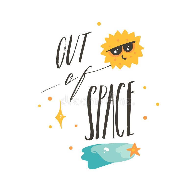 Hand Drawn Vector Abstract Graphic Creative Handwritten Calligraphy ...