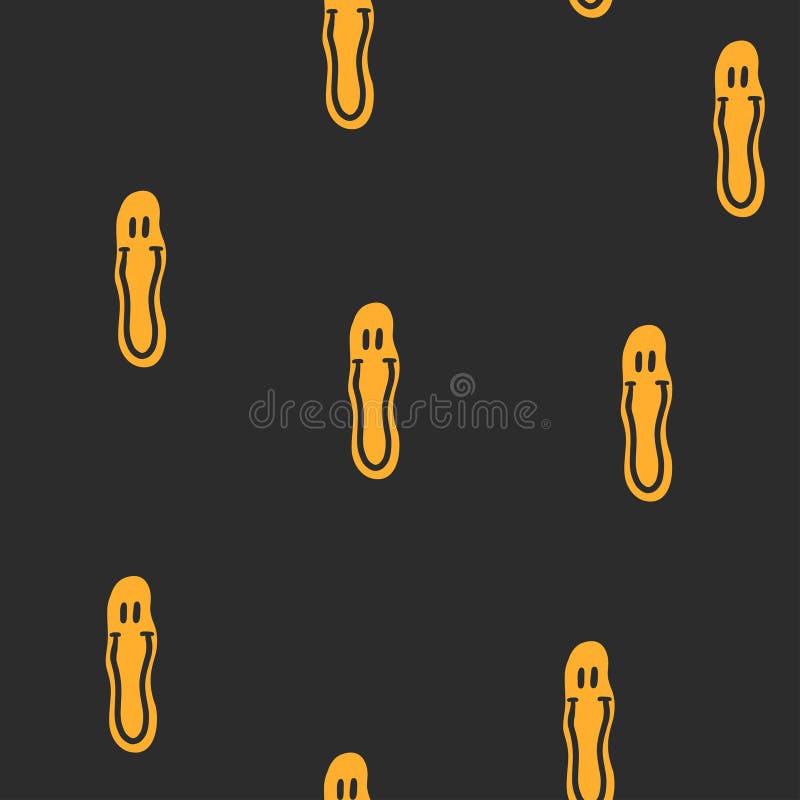 Trippy Melting Eye. Surreal Psychedelic Vector Illustration Stock ...