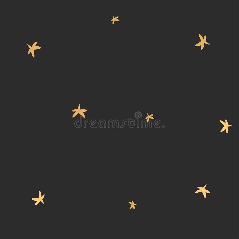 Hand Drawn Vector Abstract Seamless Pattern with Simple Minimalistic ...