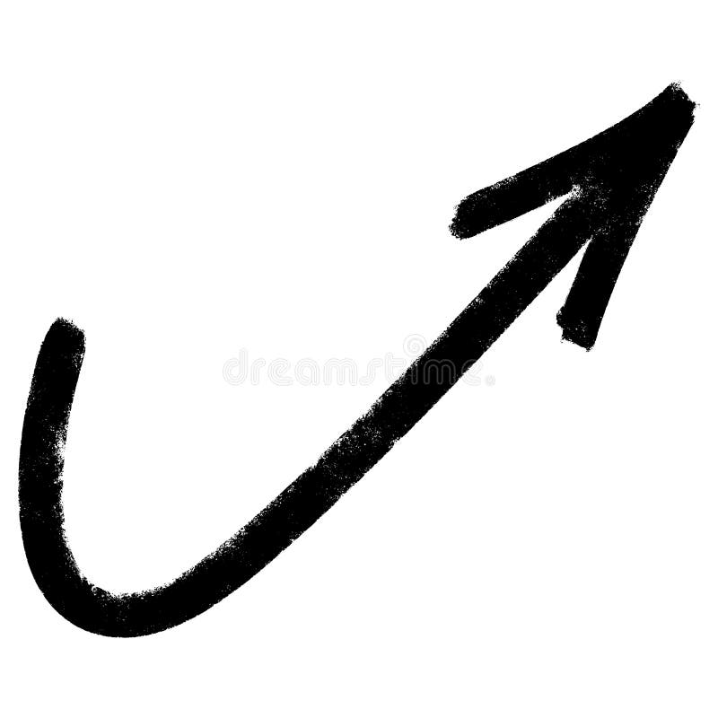 Hand Drawn Arrow Icon Set Isolated on White Background. Doodle Vector ...