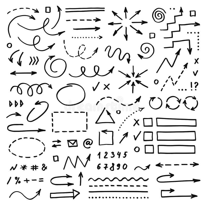 Number Set Round Clear Background Stock Illustrations – 220 Number Set ...