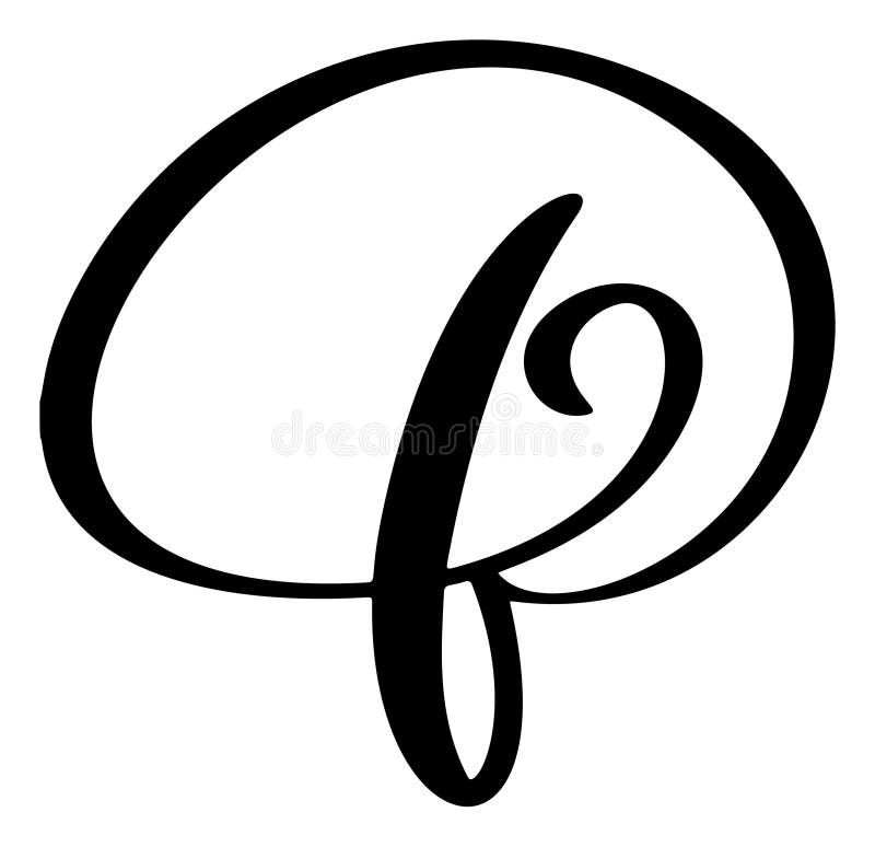 Hand Drawn Vector Calligraphy Letter B. Script Logo Font Stock Vector ...