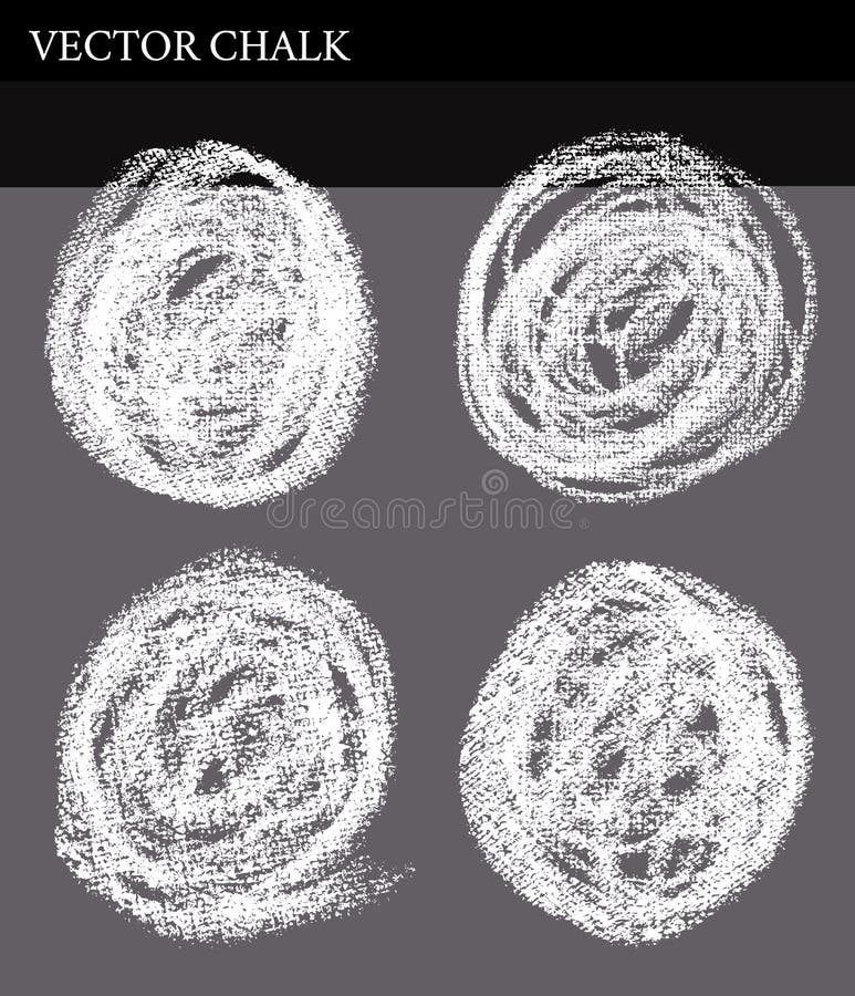 Hand drawn chalk circle stock vector. Illustration of handmade - 102196669