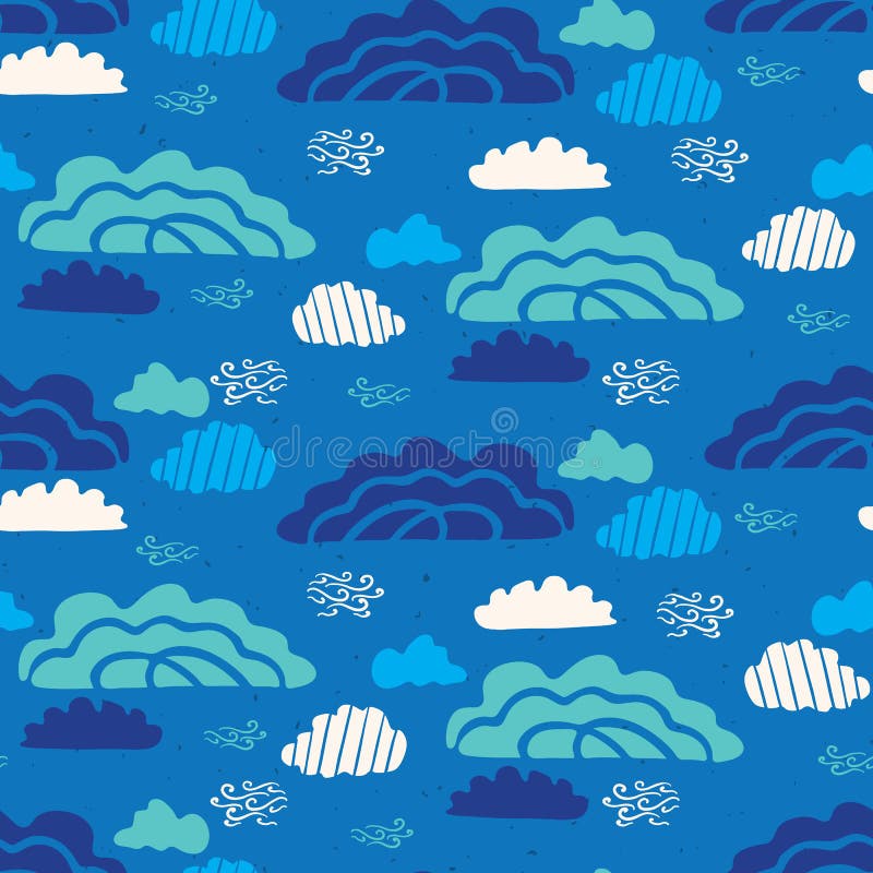 Cloud Repeating Pattern Stock Illustrations – 3,410 Cloud Repeating ...