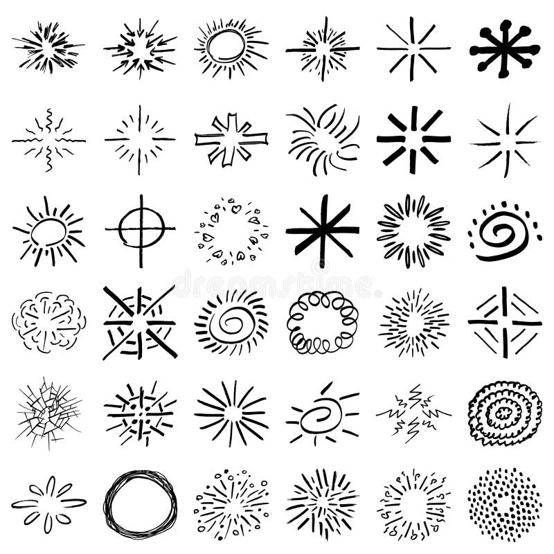 Hand Drawn Vector Doodle Design Graphic Elements Stock Vector ...