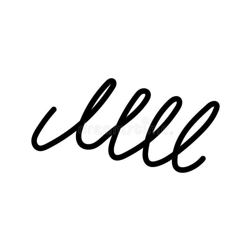 Hand Drawn Vector Doodle Illustration, Abstract Handwriting Stock ...