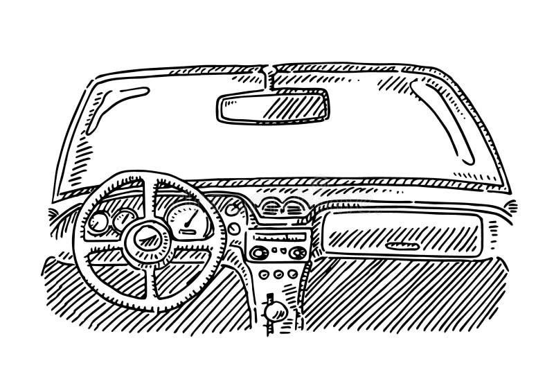 Car Interior Line Drawing Stock Illustrations – 1,079 Car Interior Line ...