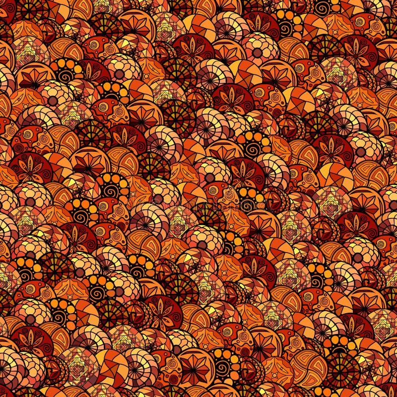 Vector Ethnic Seamless Pattern Stock Illustration - Illustration of ...