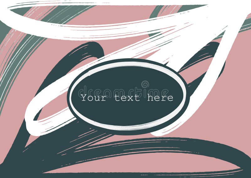 Hand Drawn Vector Floral Colored Background for Text Stock Vector ...