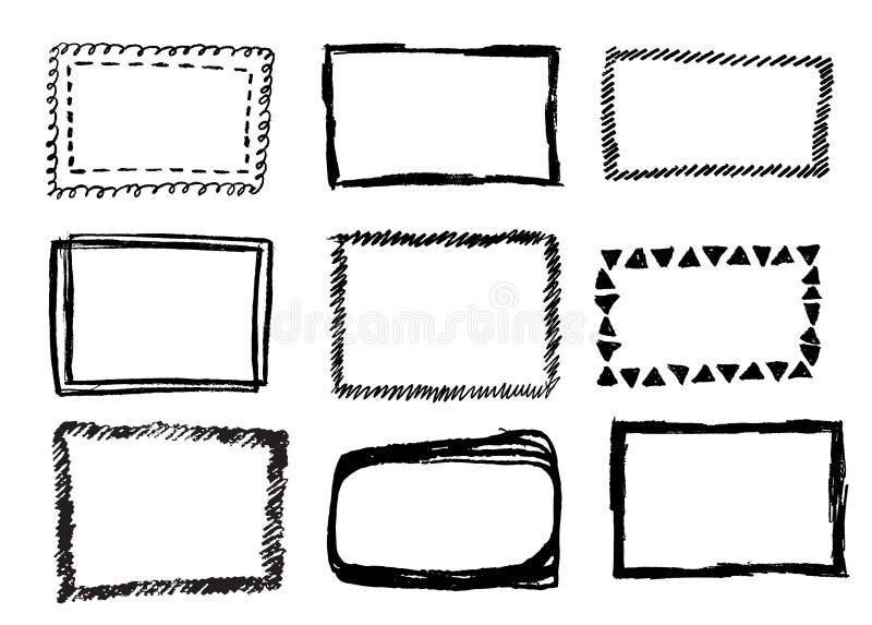Charcoal Frames Stock Illustrations – 134 Charcoal Frames Stock ...