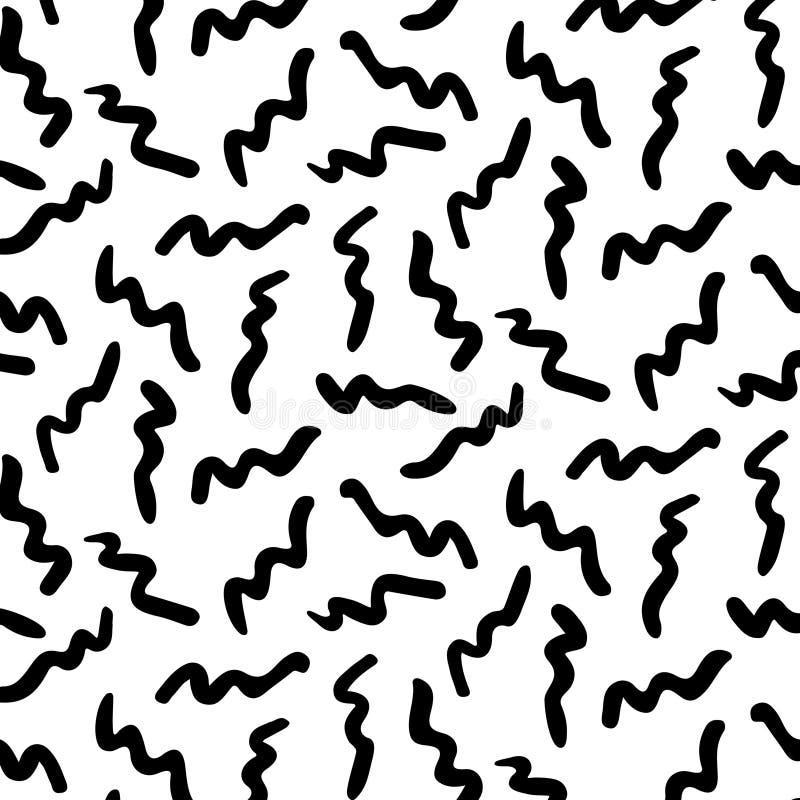 Hand Drawn Vector Illustration of Crinkle Cut Fries Pattern in Cartoon ...