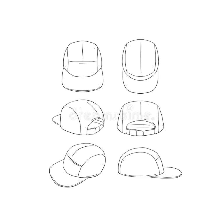 Mockup 5 Panel Hat Stock Illustrations – 9 Mockup 5 Panel Hat Stock ...
