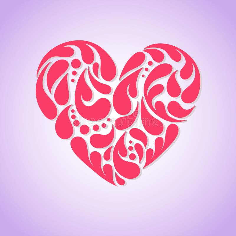 Hand Drawn Vector Illustration - Decorative Heart Stock Vector ...