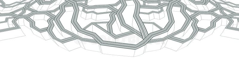 Abstract Background with Infrastructure. Vector Illustration. Stock ...