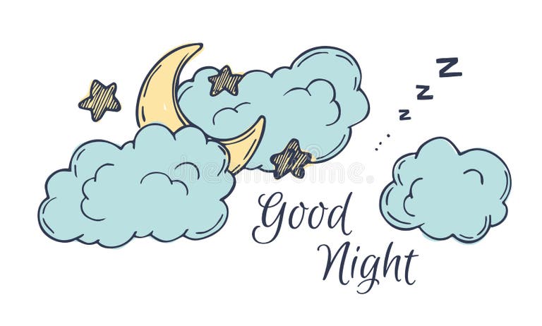 Good Night Moon Stock Illustrations – 10,210 Good Night Moon Stock ...