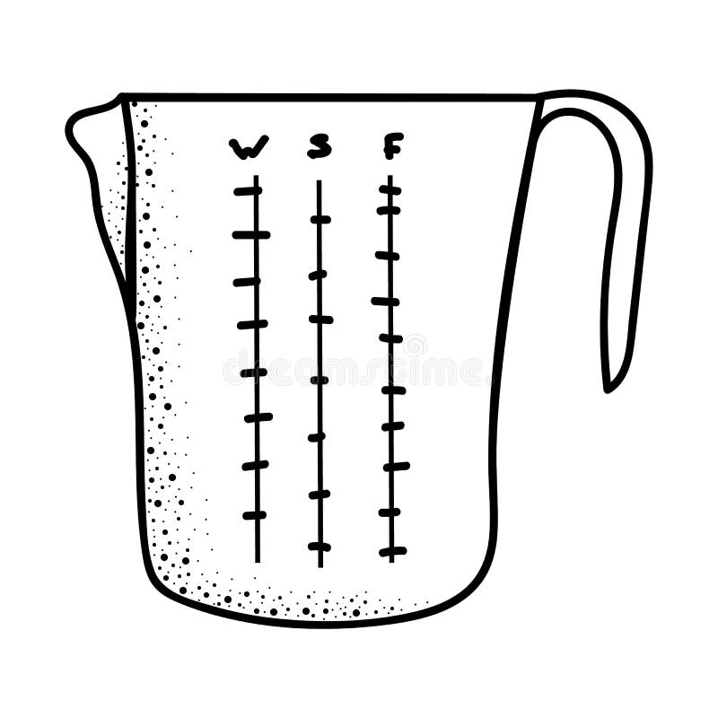 Doodle Measuring Cup Stock Illustrations – 236 Doodle Measuring Cup ...