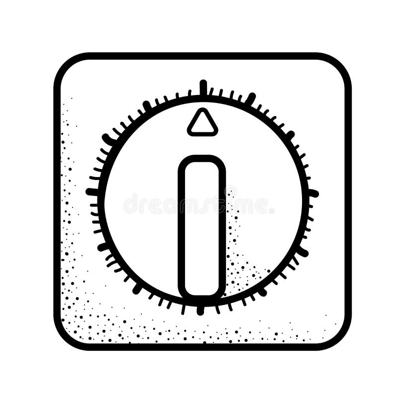 Hand Drawn Vector Illustration of Kitchen Timer Stock Vector ...