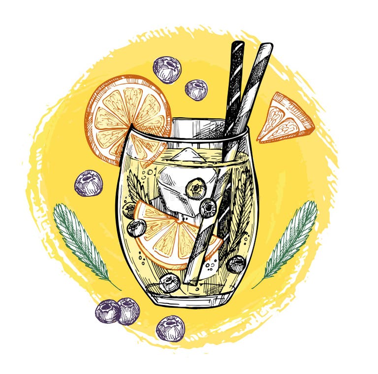 Blueberry Lemonade Stock Illustrations – 608 Blueberry Lemonade Stock ...