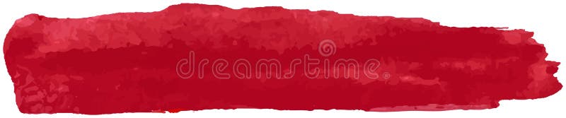 Hand-drawn Vector Illustration of a Single Watercolor Red Stain Stock ...